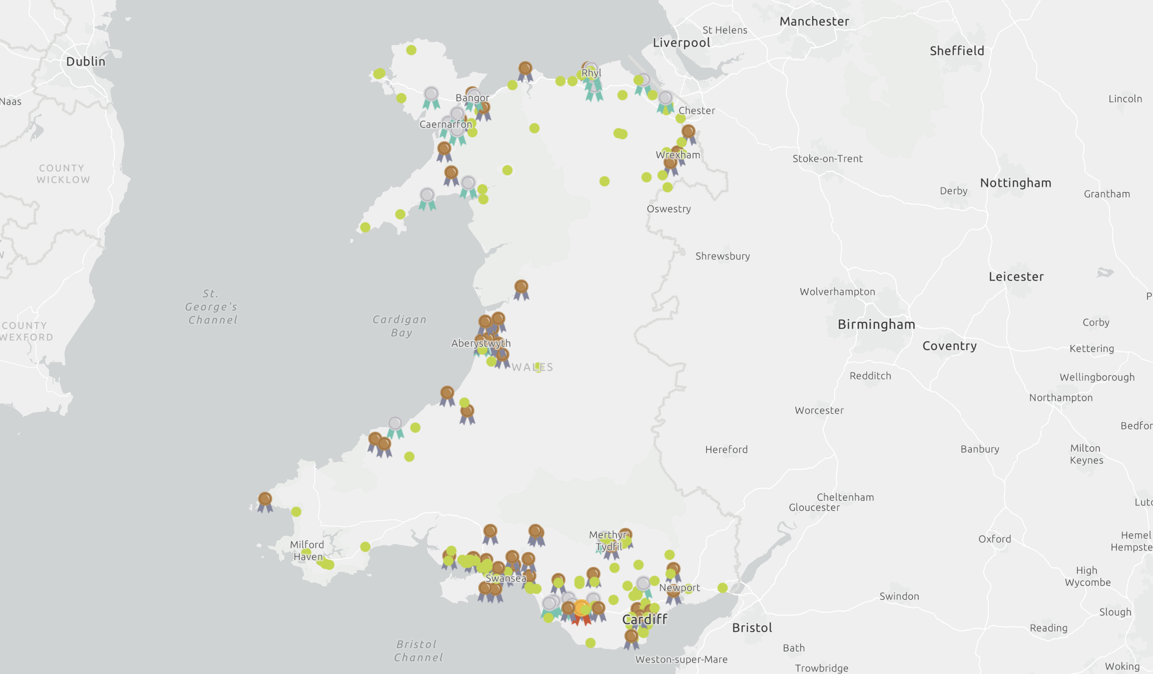 View the interactive map of Active Travel Schools